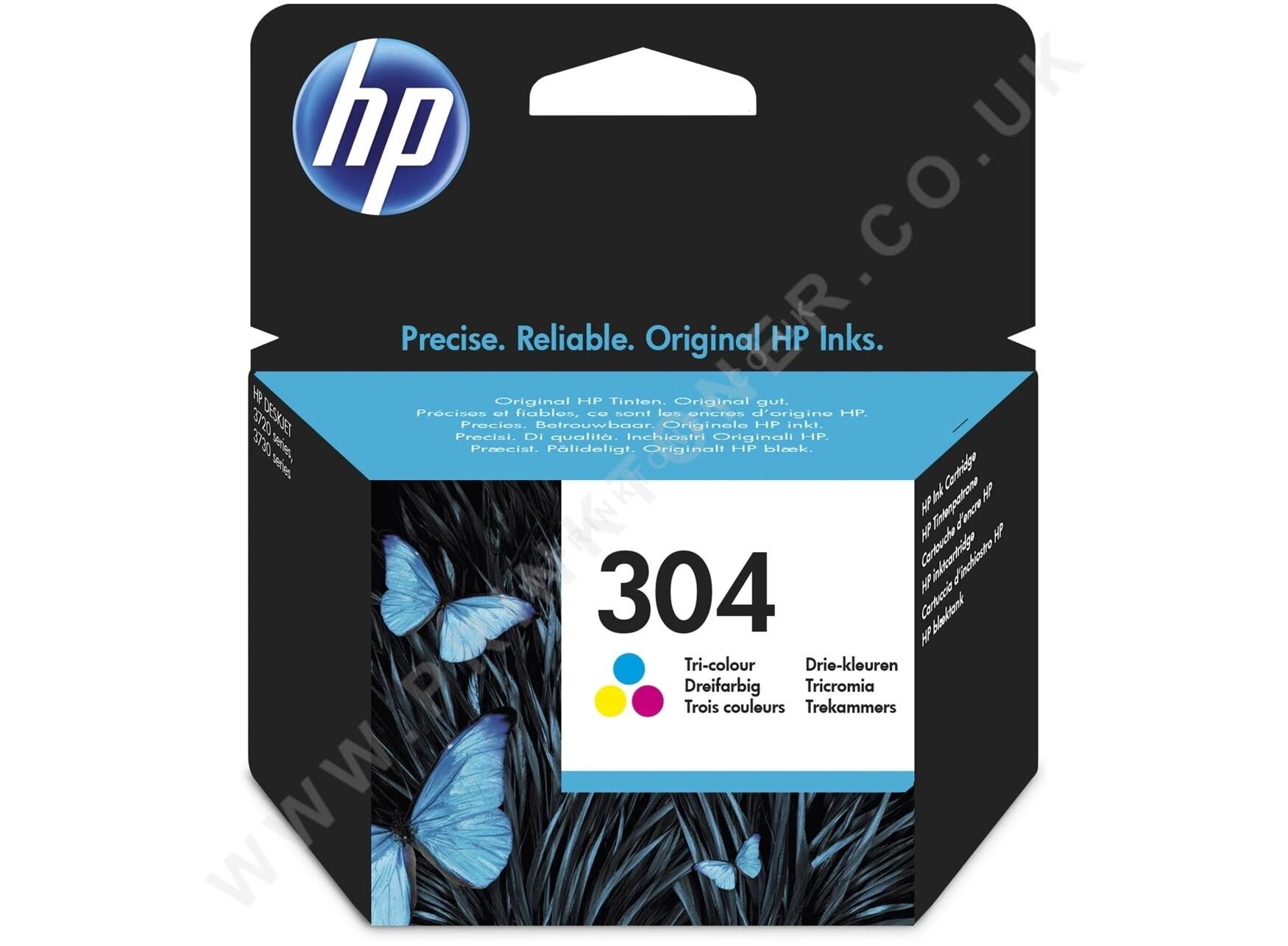 HP 304 Colour Ink Cartridge N9K05AE - Prinktoner Ltd