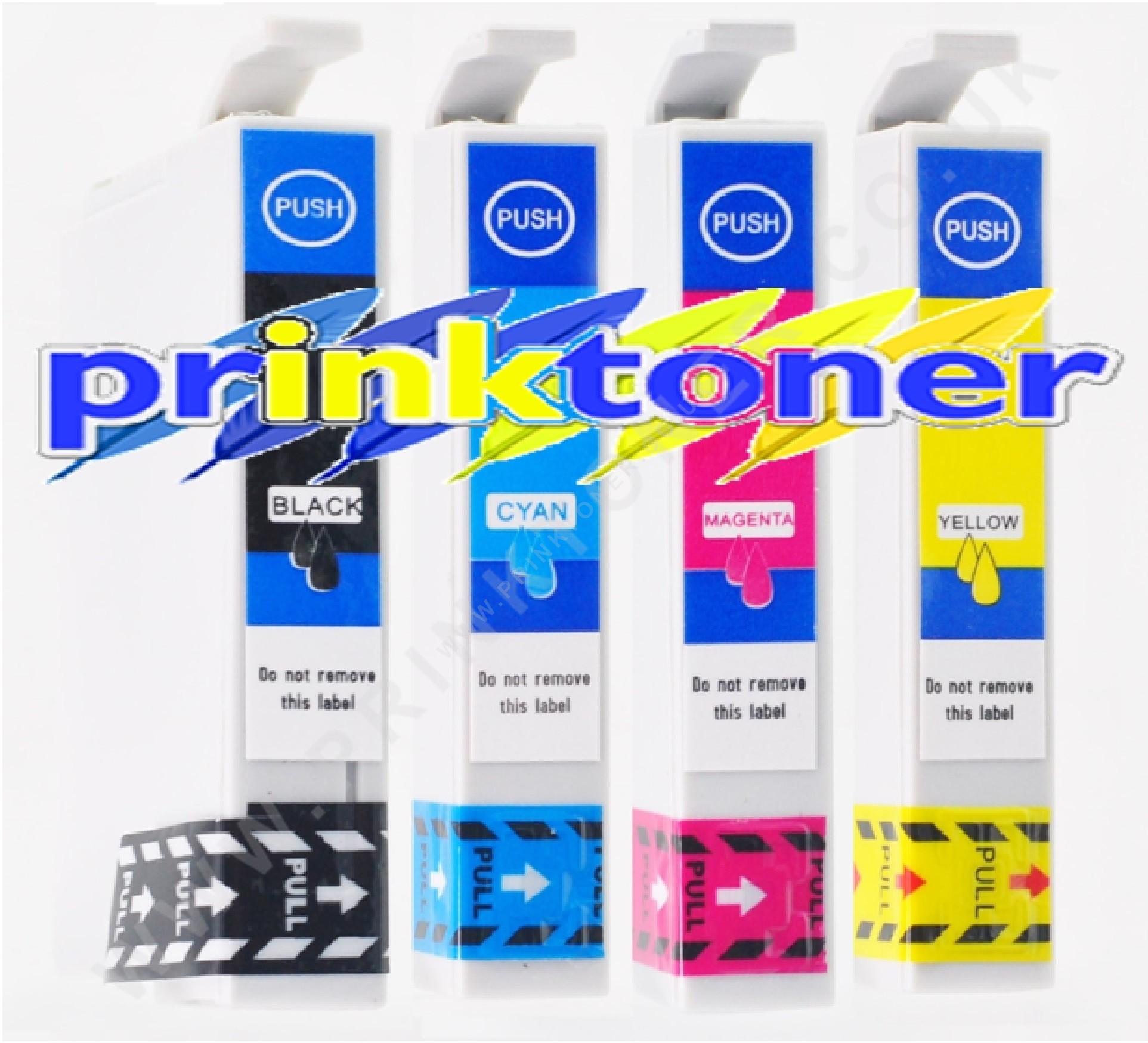 Compatible Epson T0715 Ink Cartridges T0711, T0712, T0713, T0714 Full ...