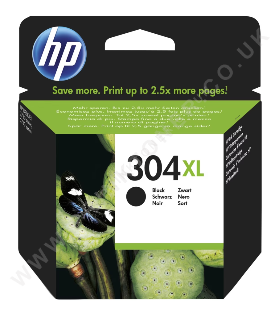 HP 304XL Black Ink Cartridge High Capacity Original - Prinktoner Ltd