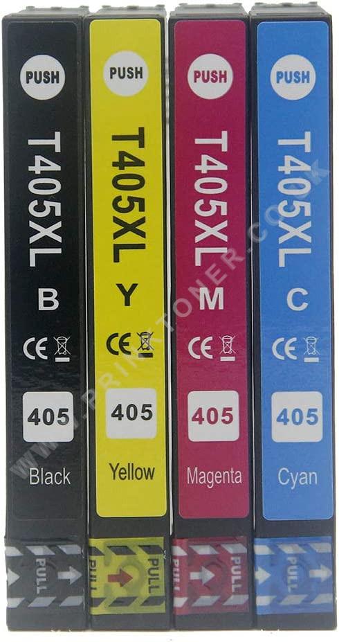 Compatible Epson T405XL Ink Cartridges BCMY Full Set - Prinktoner Ltd