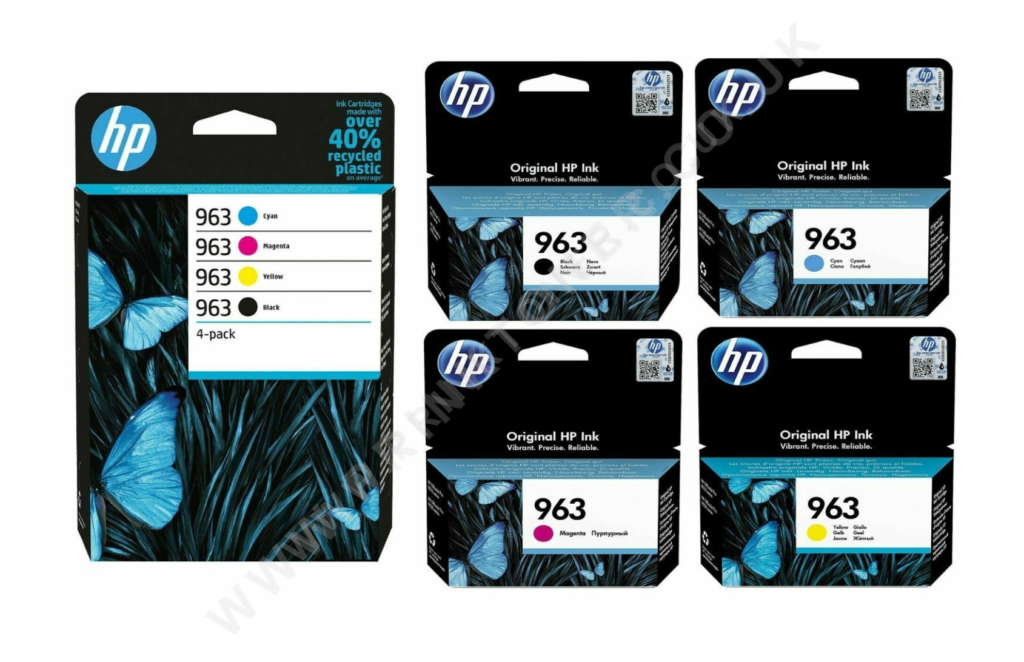 Original HP 963 Set (4-pack) BCMY Ink Cartridges - Prinktoner Ltd