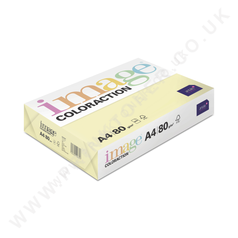 Coloured Paper Pale Yellow A4 80Gsm (500 Sheets) - Prinktoner Ltd
