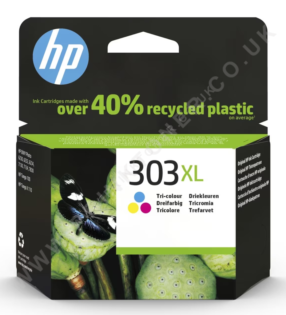 HP 303XL Colour Ink Cartridge Original T6N03AE - Prinktoner Ltd