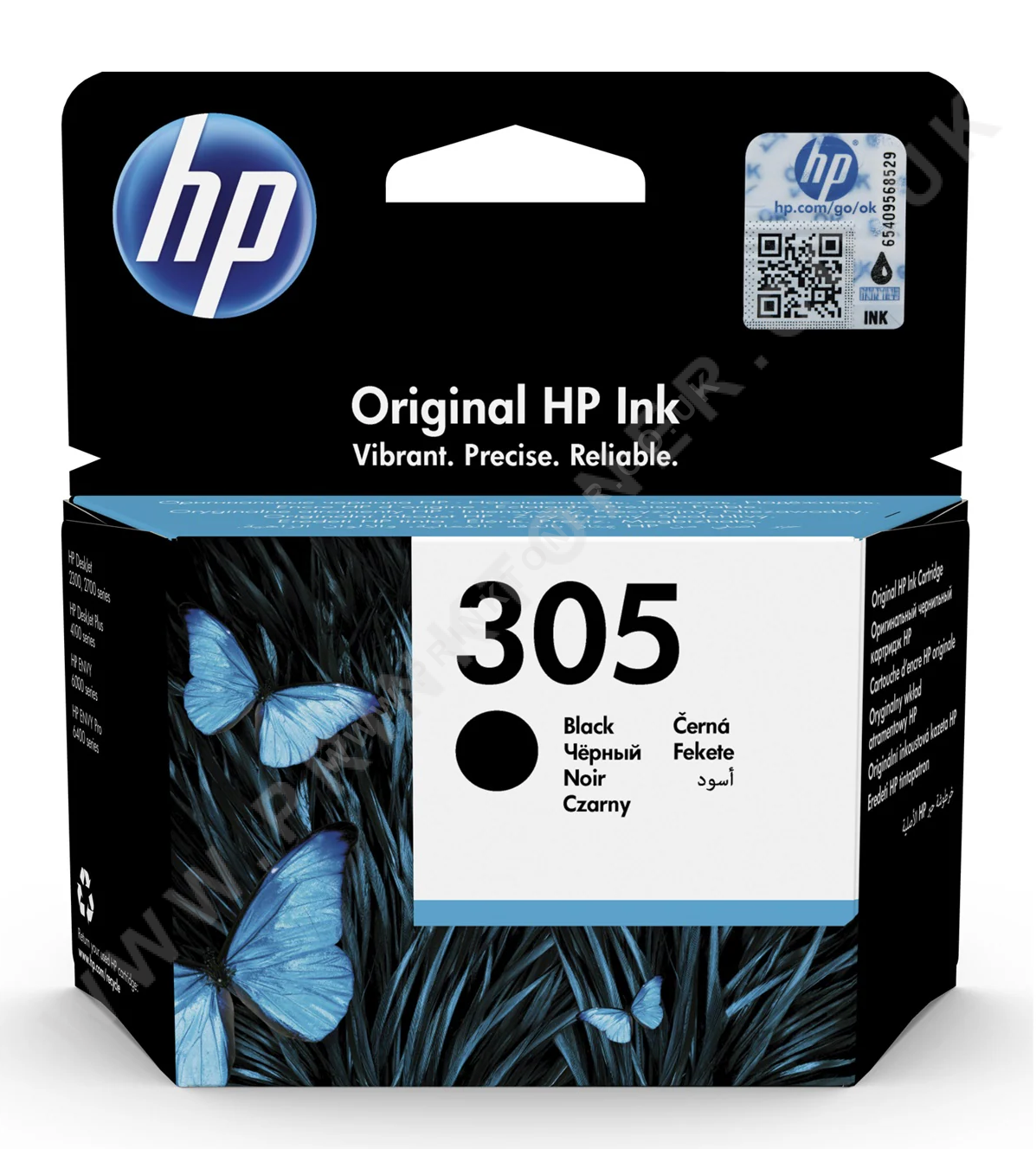 HP 305 Black Ink Cartridge Original - Prinktoner Ltd
