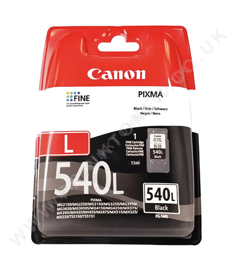 Canon PG540L Black Original Ink Cartridge - Prinktoner Ltd