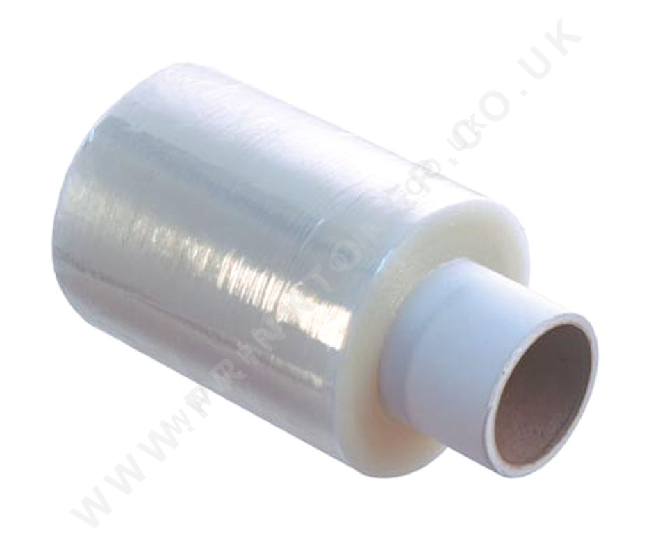 Mini Stretch Wrap Film Clear Pallet Wrap 100mm x 150m - Prinktoner Ltd