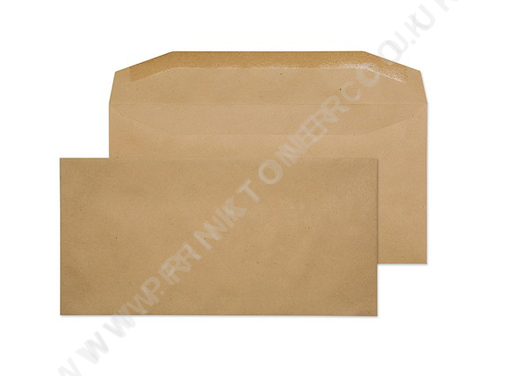 DL Envelopes Plain Manilla Gummed Wallet (Pack of 1000) - Prinktoner Ltd