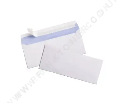 DL Envelopes White 110 x 220mm 80gsm Peel and Seal (Pack of 50 ...