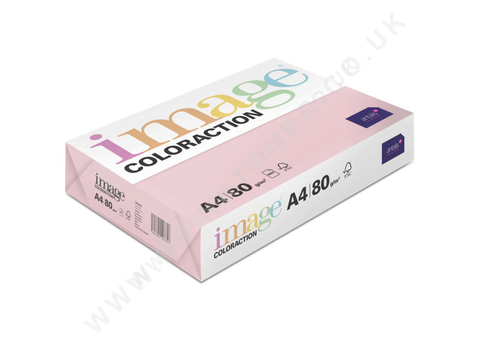 Coloured Paper Pale Pink A4 80Gsm (500 Sheets) - Prinktoner Ltd