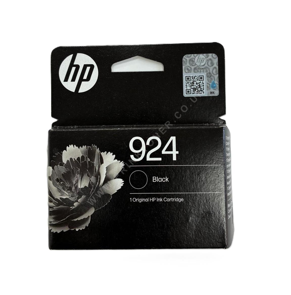 HP 924 Black Ink Cartridge Original - Prinktoner Ltd