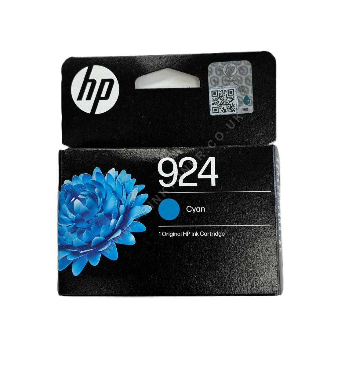 HP 924 Cyan Ink Cartridge Original - Prinktoner Ltd