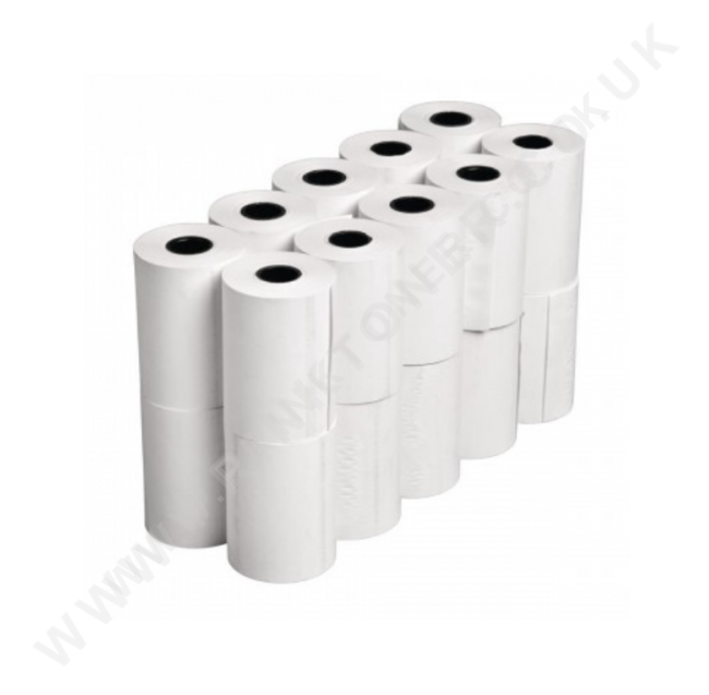20 Rolls 57 x 36mm Card Machine Roll Thermal Paper - Prinktoner Ltd