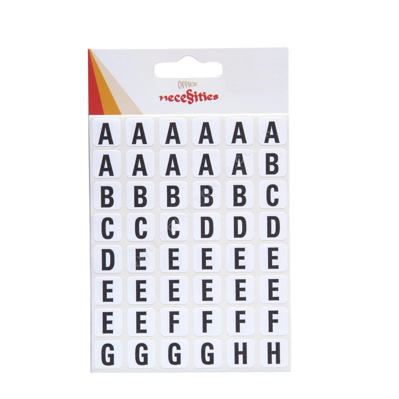 A-Z Alphabets Letters Labels - Prinktoner Ltd