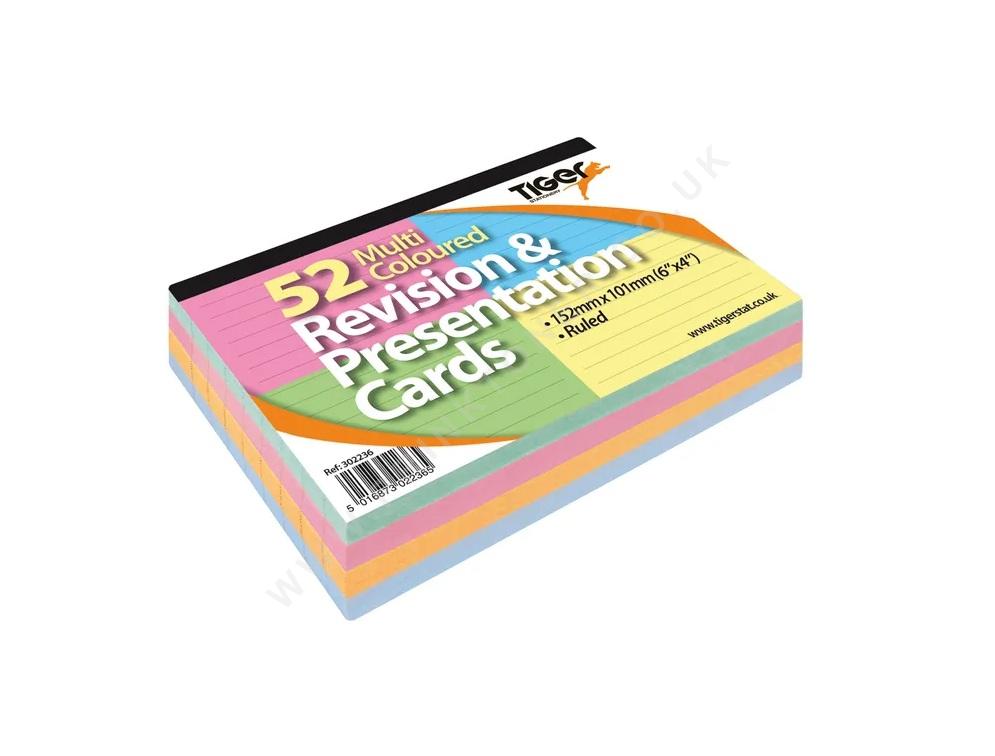 Revision and Presentation Cards 52 Multicoloured - Prinktoner Ltd