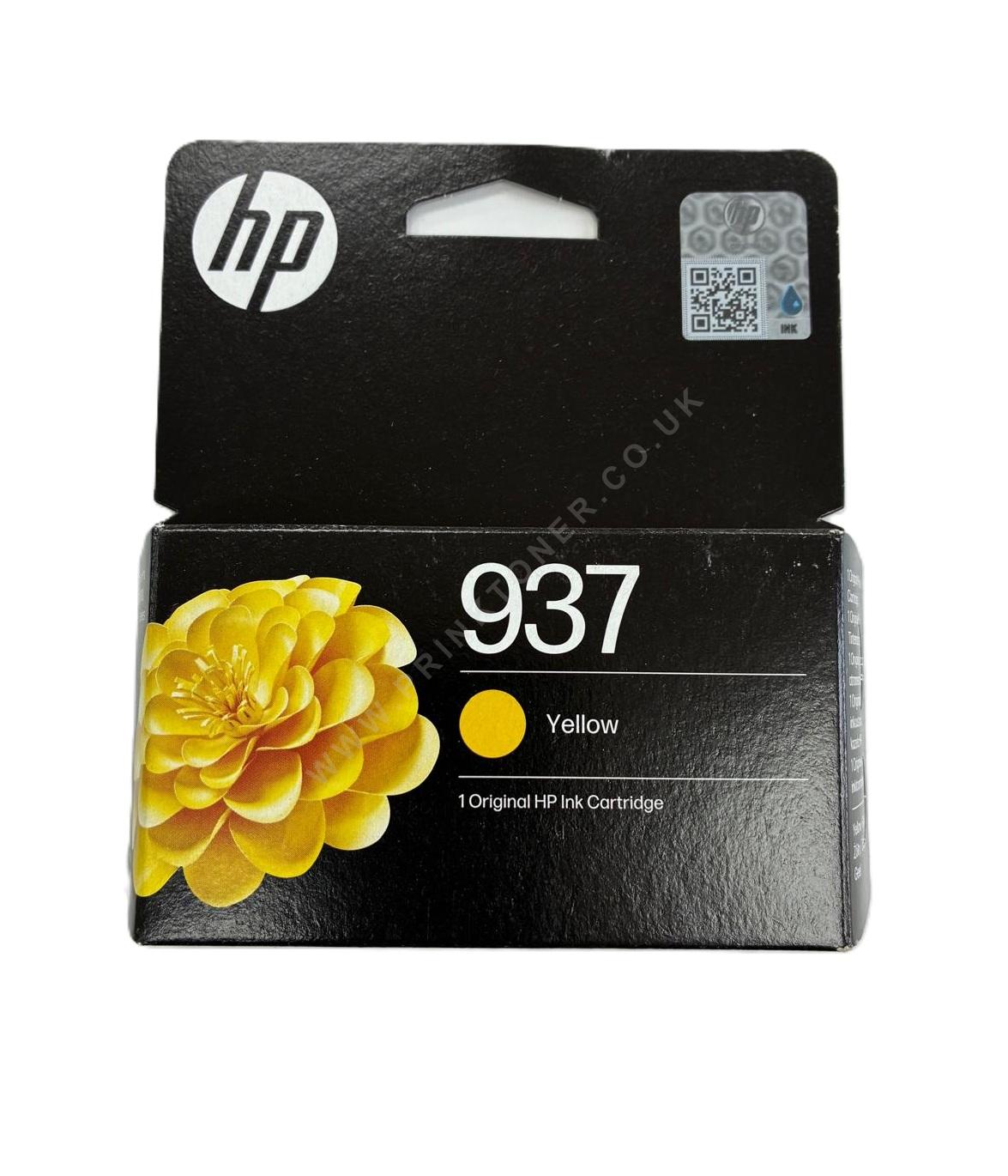HP 937 Yellow Original Ink Cartridge - Prinktoner Ltd